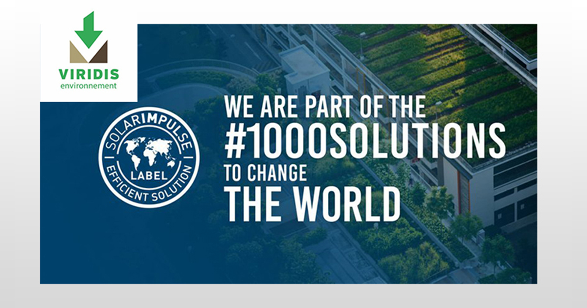 CONGRATULATIONS to Viridis environment! A recognition which reflects on ...